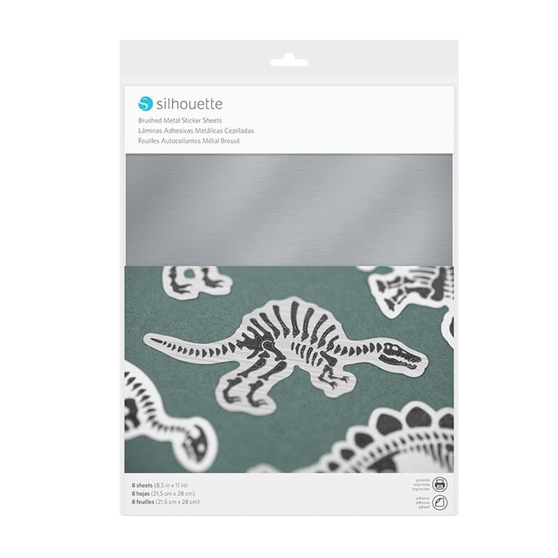 Sticker Sheets - Brushed Metallic Silver - Walmart.com