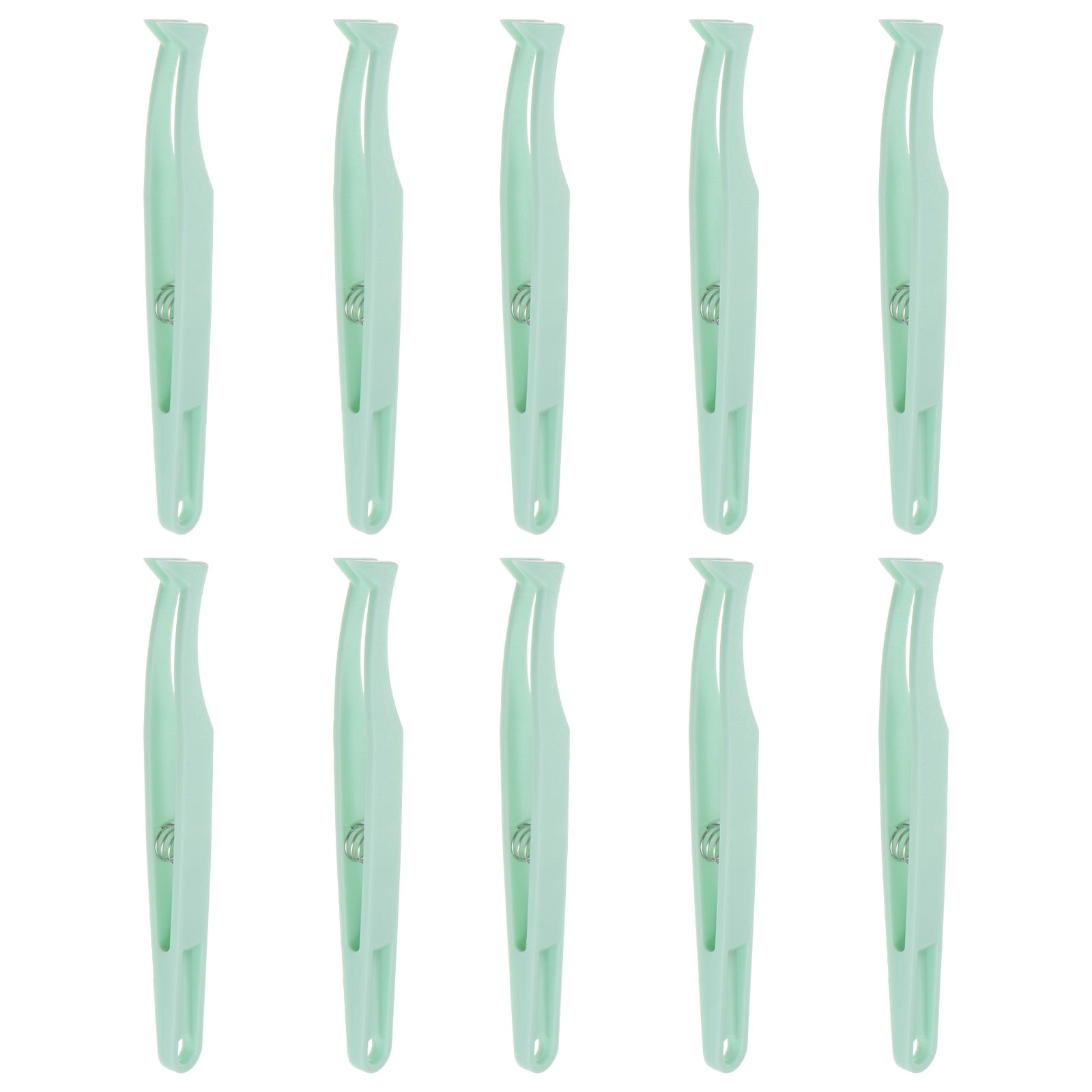 Sticker Tweezers for Crafting Curved Tip with Spring, Green, 10 Pieces ...