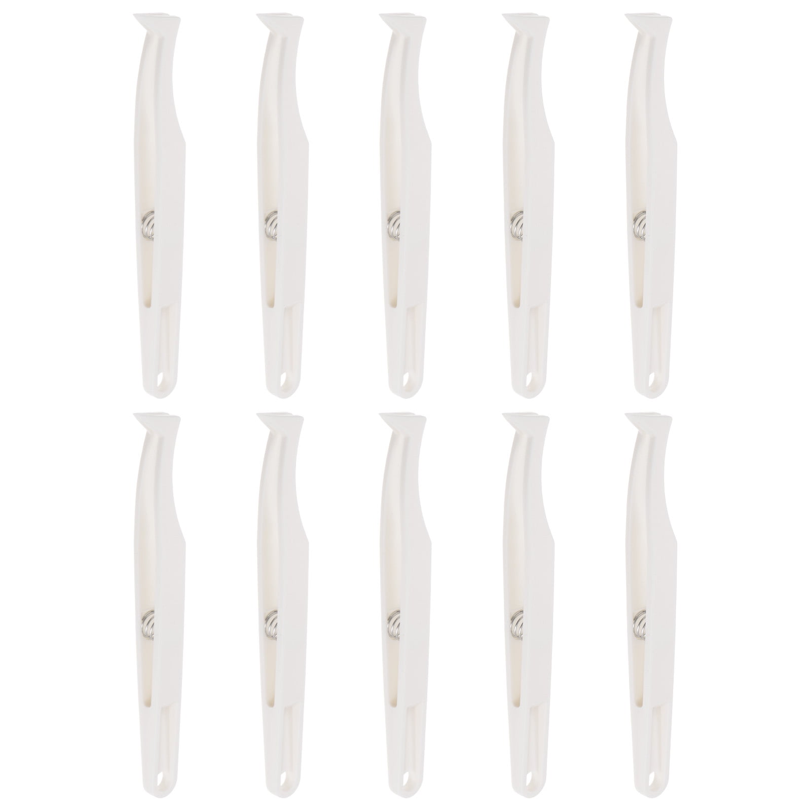 Sticker Tweezers for Crafting Curved Tip with Spring, White, 10 Pieces ...