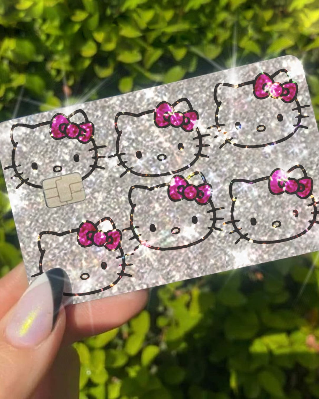 Sticker Ultra Bling Debit - Credit Card Skin Shiny Removable Cover ...