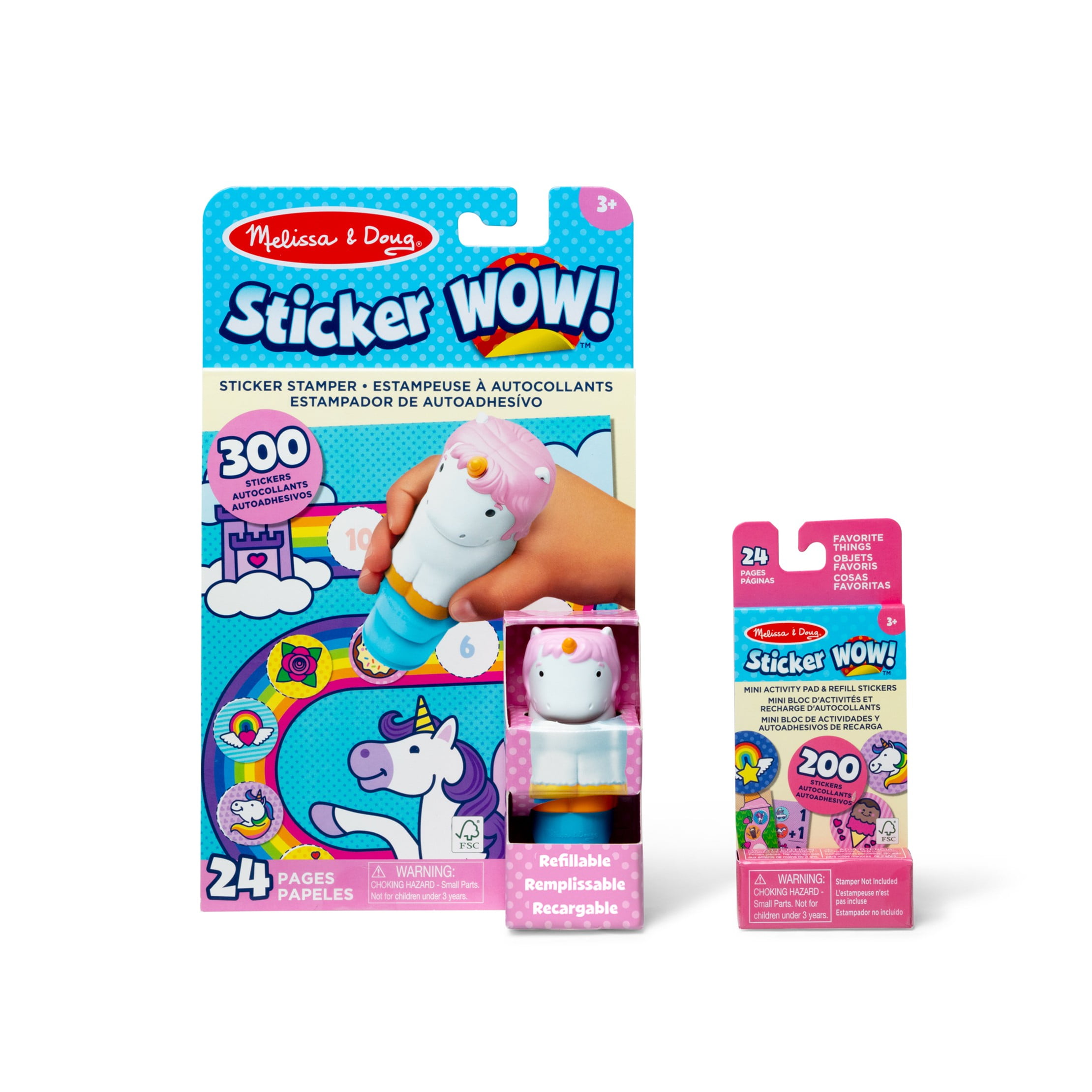 Sticker WOW! Unicorn Bundle (Stamper w/ Book + 1 Refill Pack) - Walmart.com