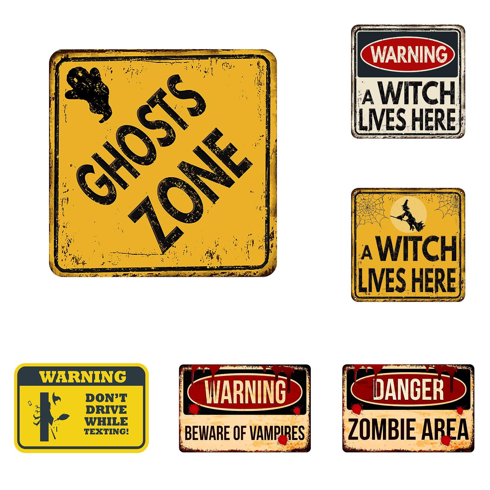 Sticker Wall Sticker Warning Sign Sticker Removable Wall Decals 3d ...