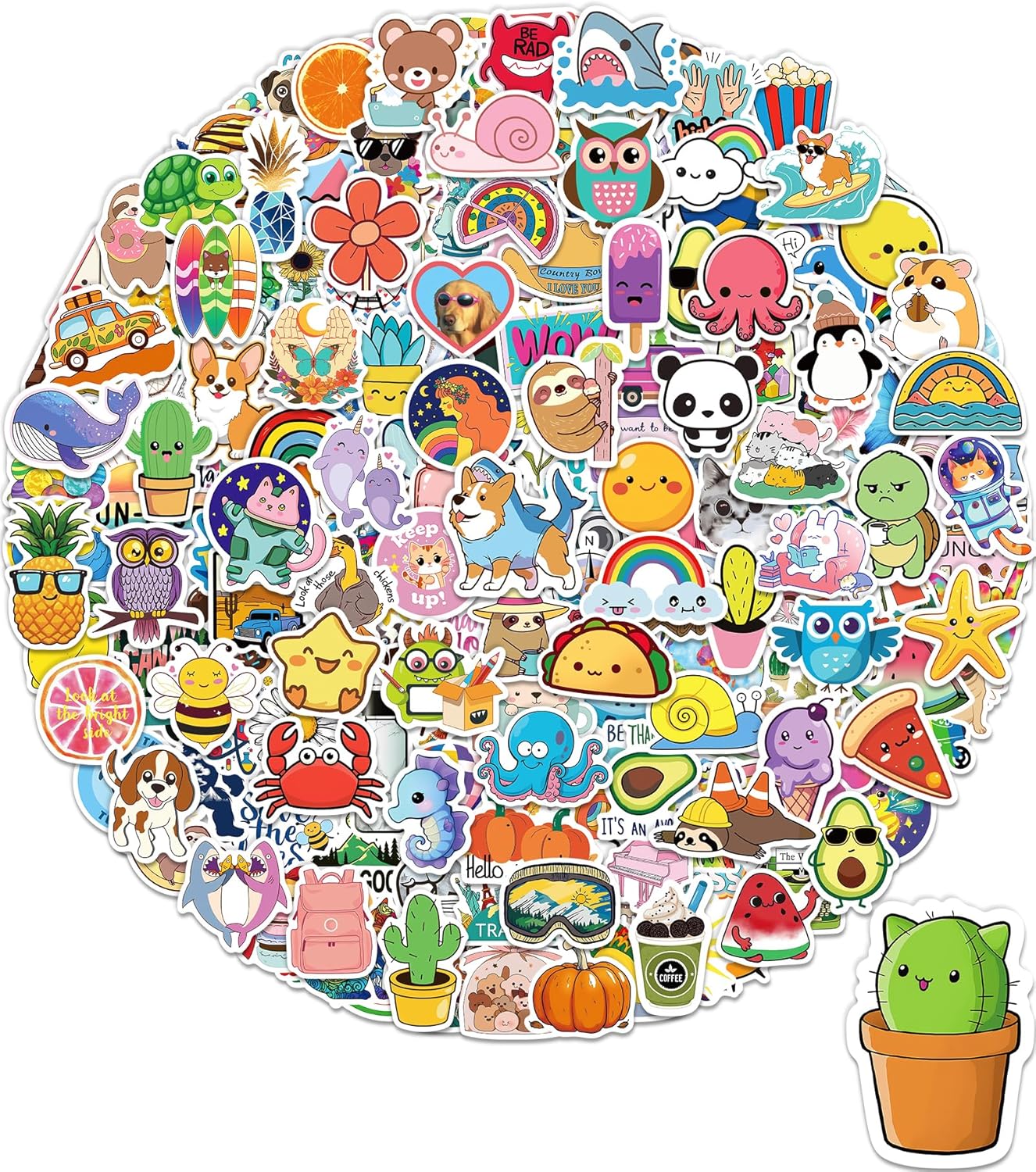 Sticker for Water Bottles, 400 Pcs/Pack Cute Vinyl Waterproof Vsco ...