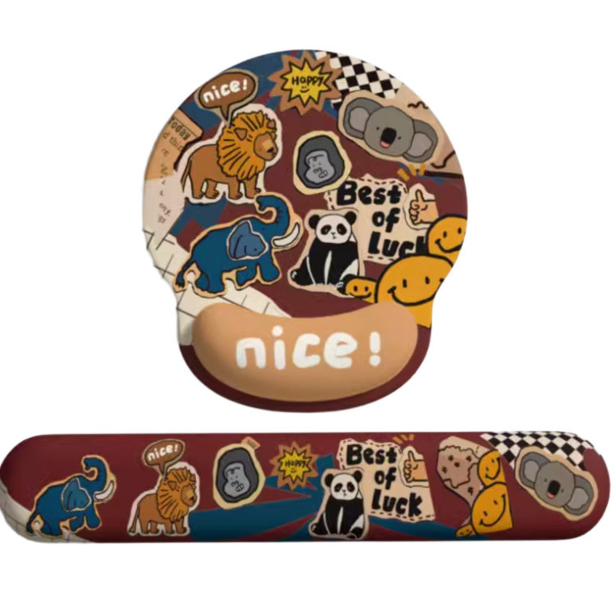 Sticker style wrist mouse pad girls wrist pad anti-slip office learning ...