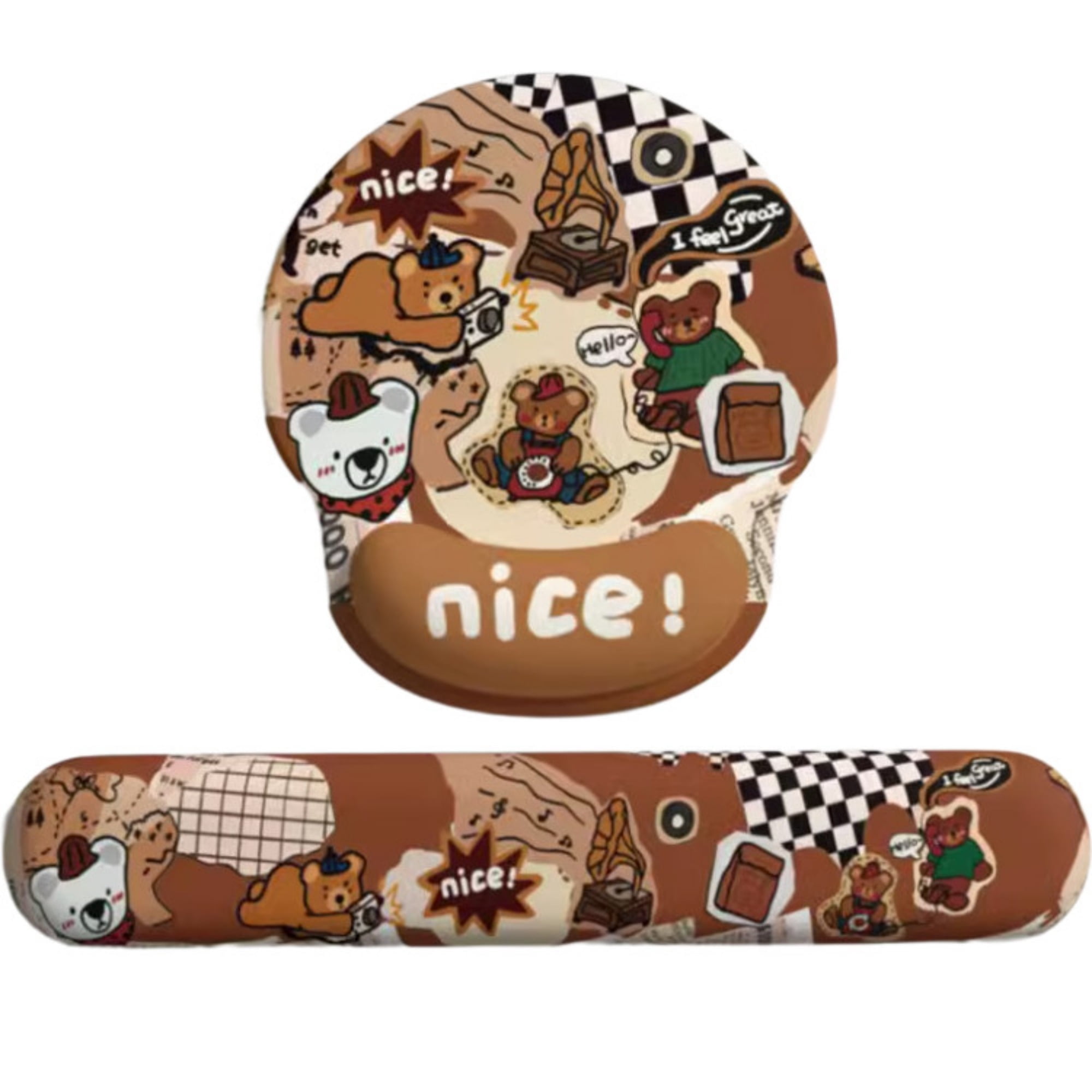 Sticker style wrist mouse pad girls wrist pad anti slip office learning ...