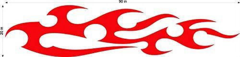 StickerChef Auto Truck Car Boat Side Flames Tribal Decal Sticker TF013 ...