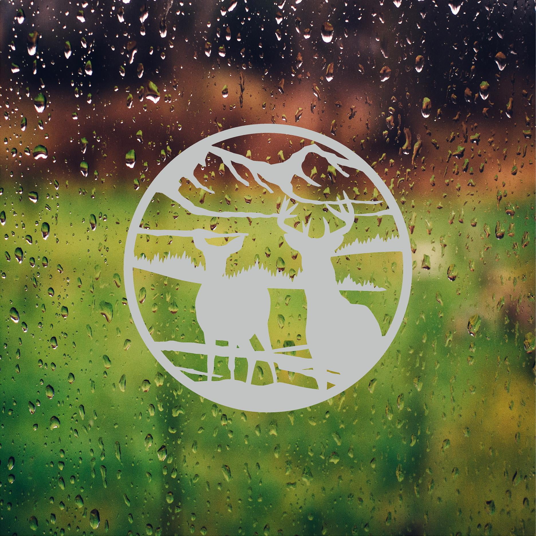 StickerChef Buck Doe Front Door Etched Decal Entry Way Decor Safety ...