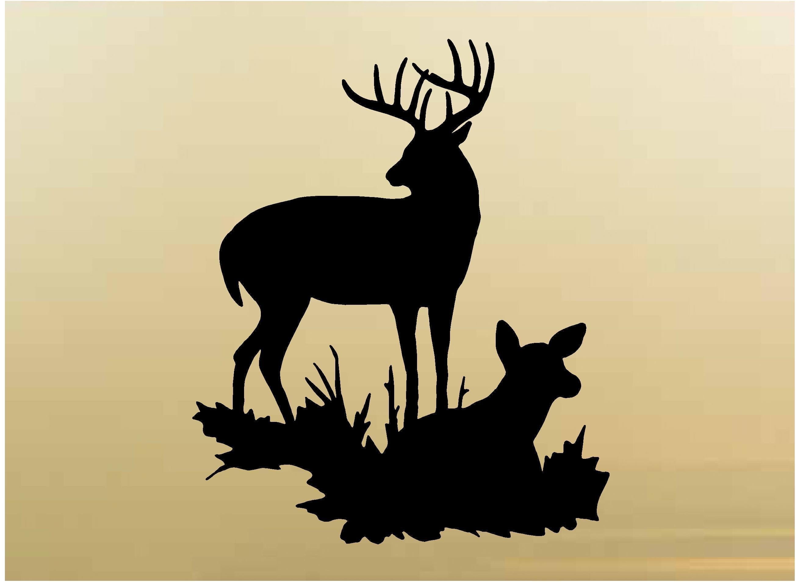 StickerChef Buck and Doe Wall Decals Mural Home Decor Vinyl Cabin Decor ...
