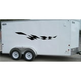 StickerChef Checkered Racing Stripe Trailer Decal - Vinyl Decal - Car ...