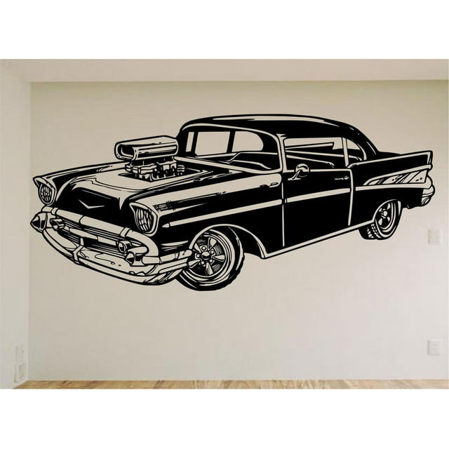 StickerChef Chevy Car Wall Decal Stickers Murals Boys Room Man Cave ...