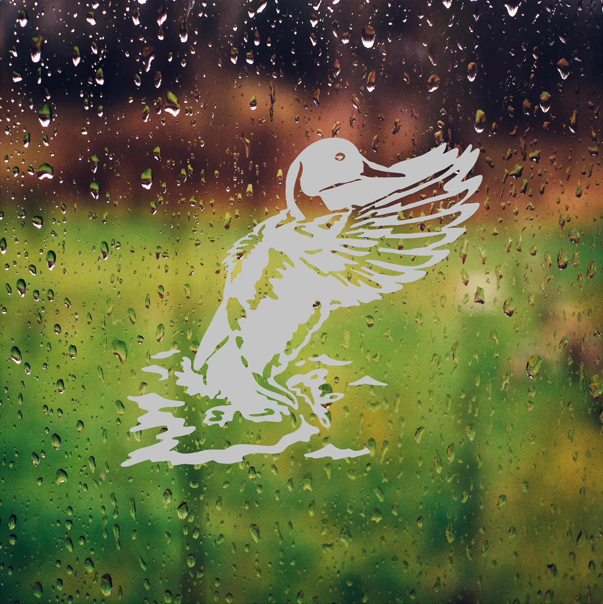 StickerChef Etched Glass Vinyl Decal Duck in Flight Entry Way Cabinet ...