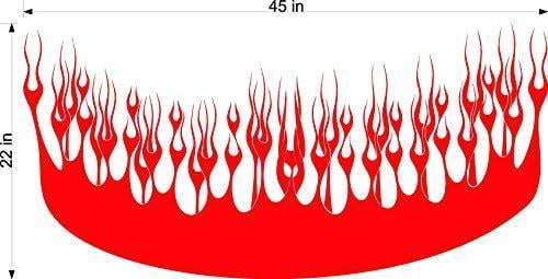 StickerChef Flames Fire Hood Auto Truck Dune Buggy Side By Side ATV ...