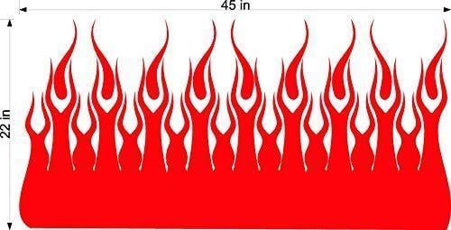 StickerChef Flames Fire Hood Auto Truck Dune Buggy Side By Side ATV ...