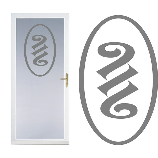 StickerChef Front Door Entry Way Etched Glass Vinyl Decals Privacy ...