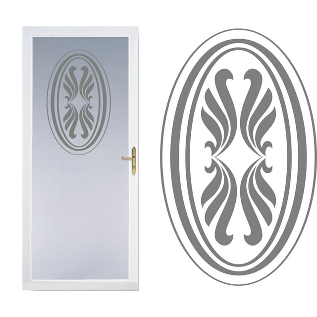 StickerChef Front Door Etched Glass Vinyl Decals Privacy Safety ...