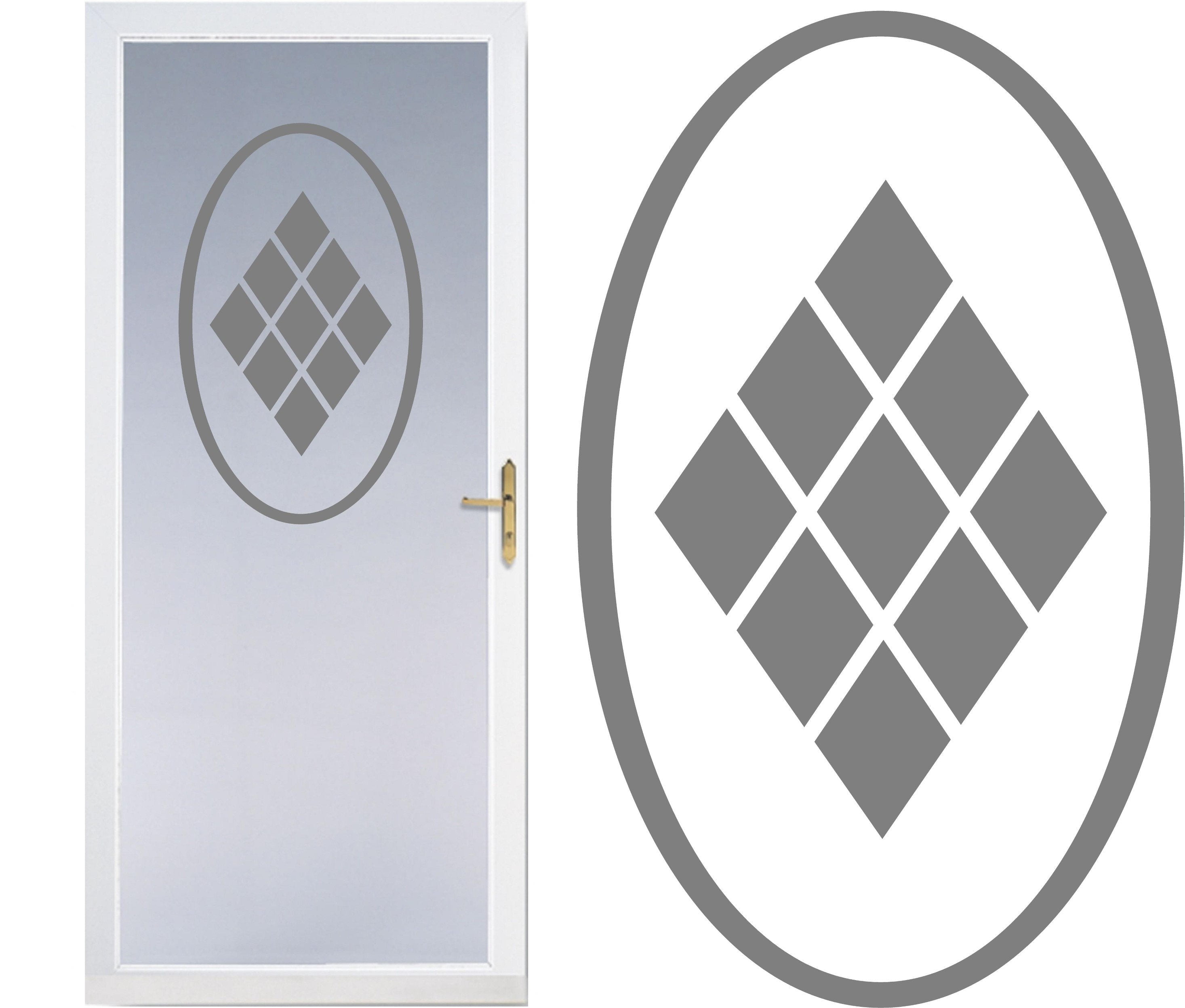 StickerChef Front Door Privacy Film Etched Glass Vinyl Decals Safety ...