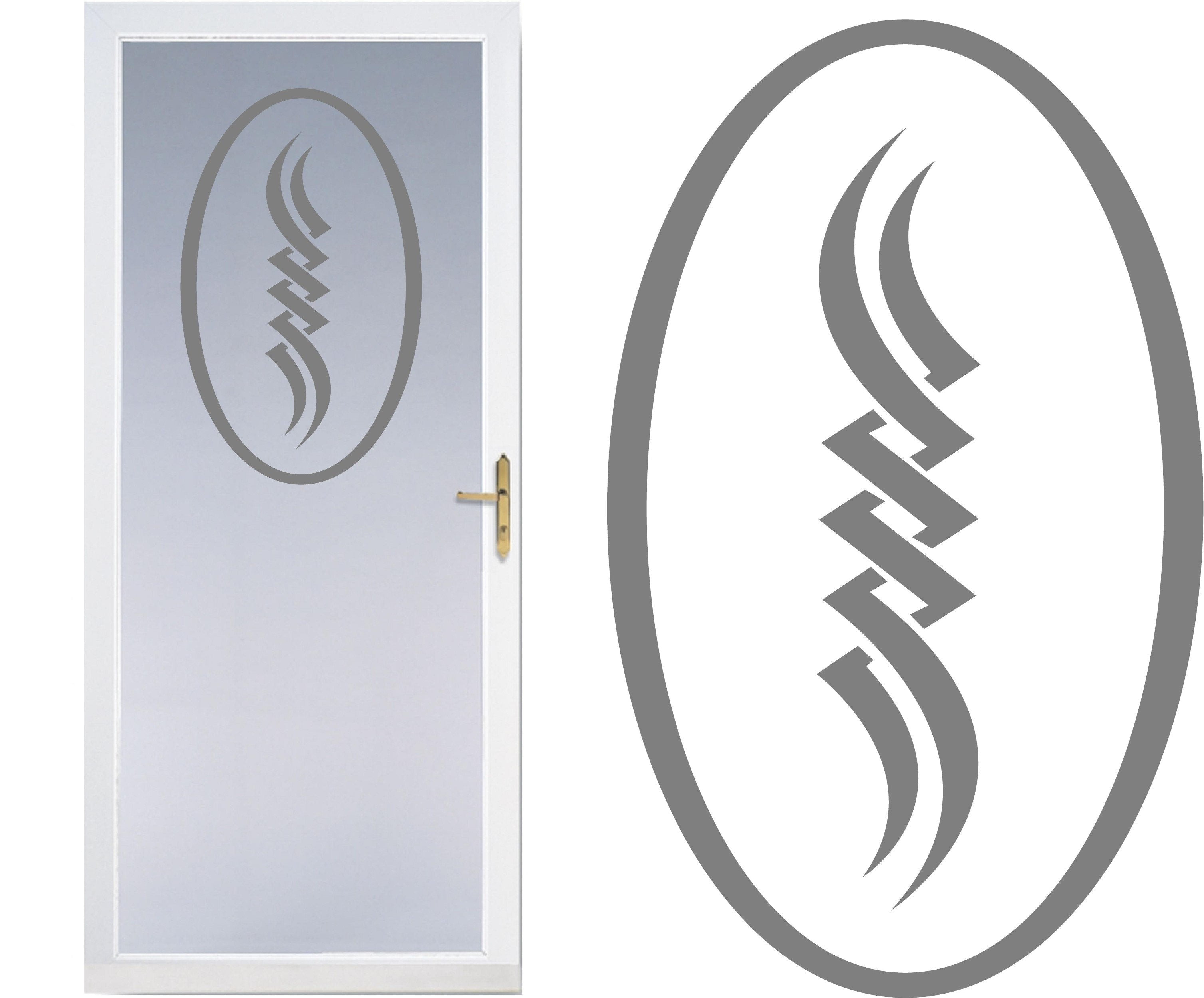 StickerChef Front Door Safety Stickers Etched Glass Vinyl Decals ...