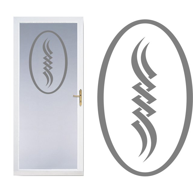 StickerChef Front Door Safety Stickers Etched Glass Vinyl Decals ...