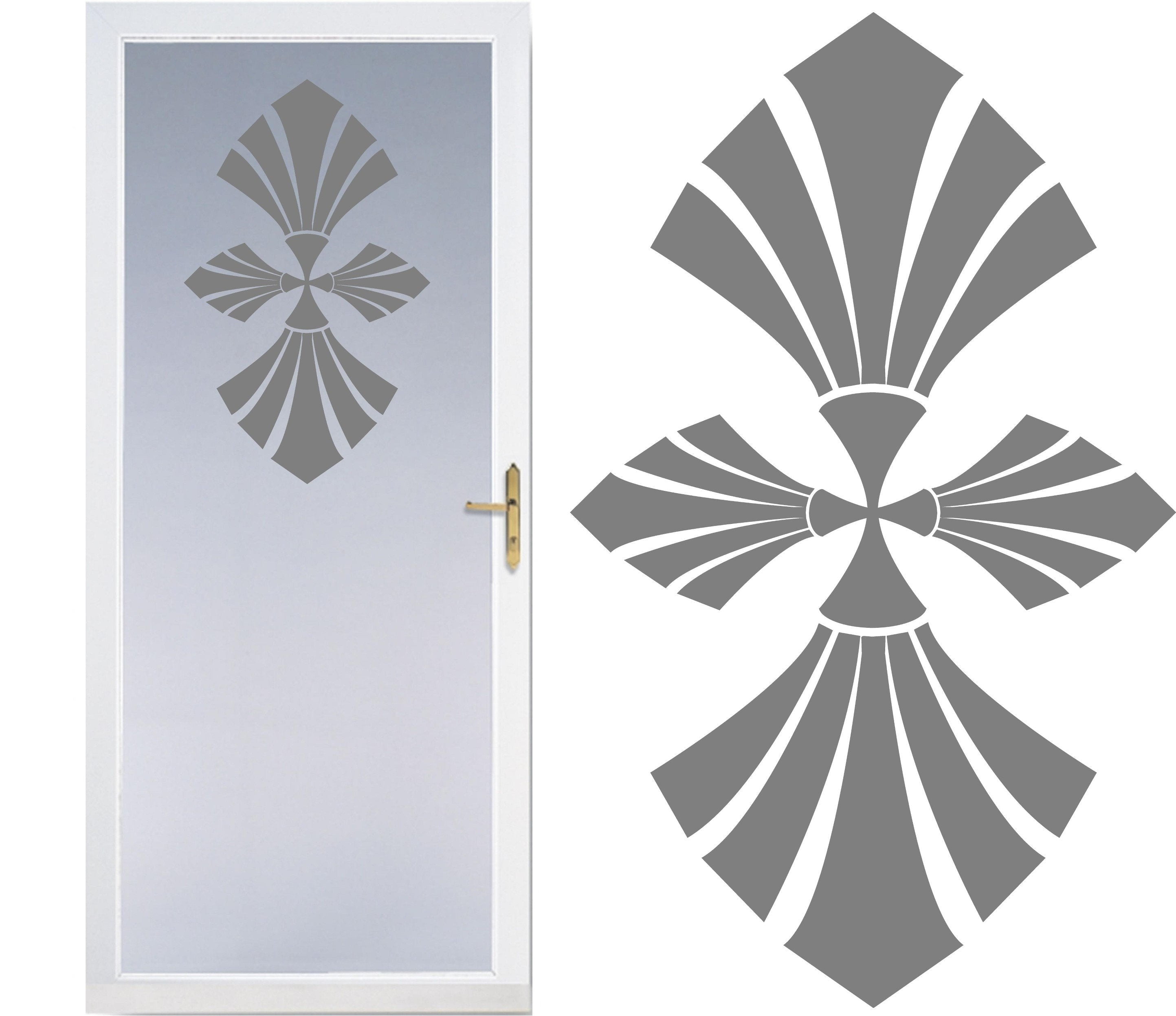StickerChef Front Door Safety Stickers Etched Glass Vinyl Decals ...