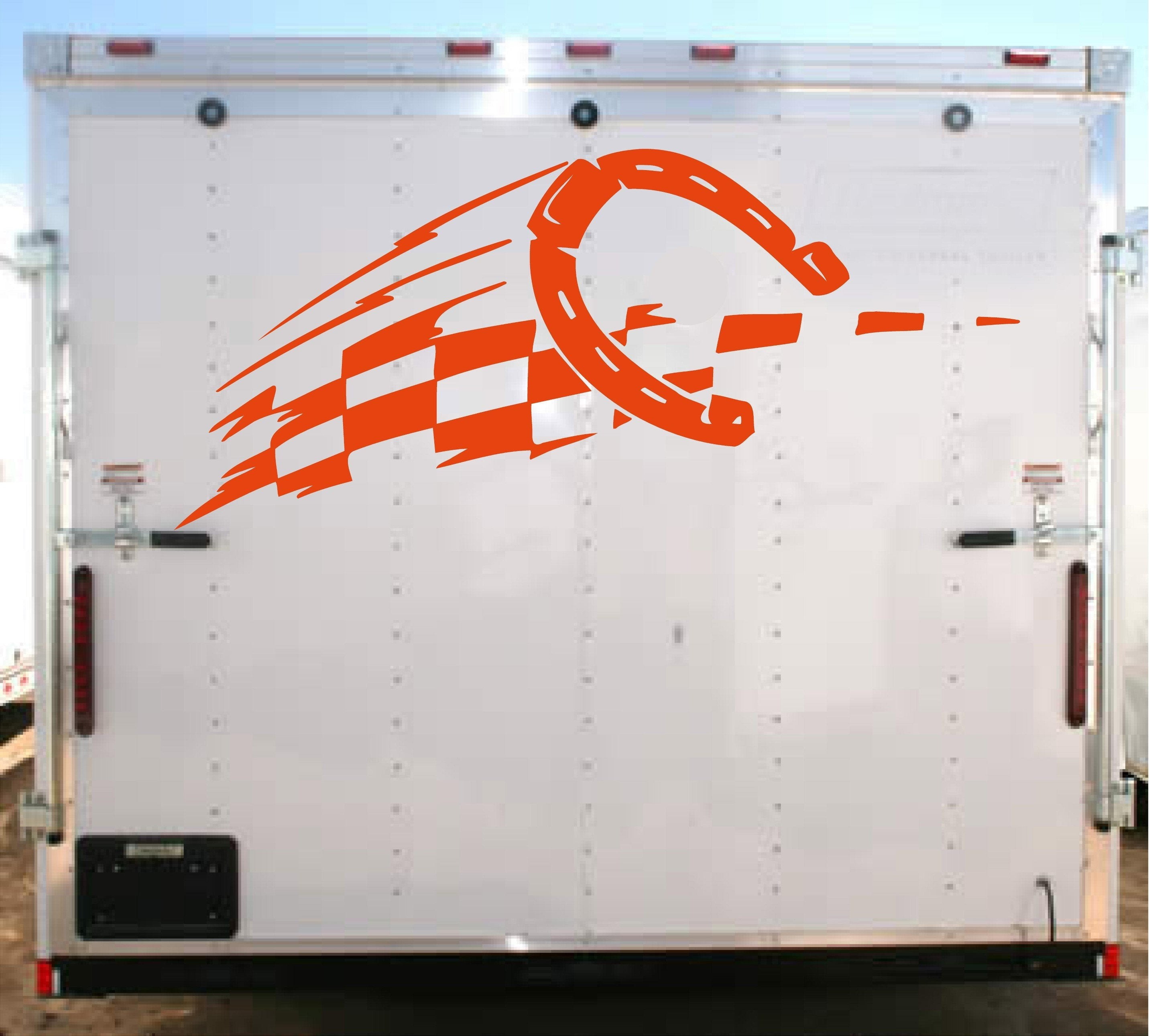 StickerChef Horse Shoe Racing Decal Auto Truck Trailer Stickers RH016 ...