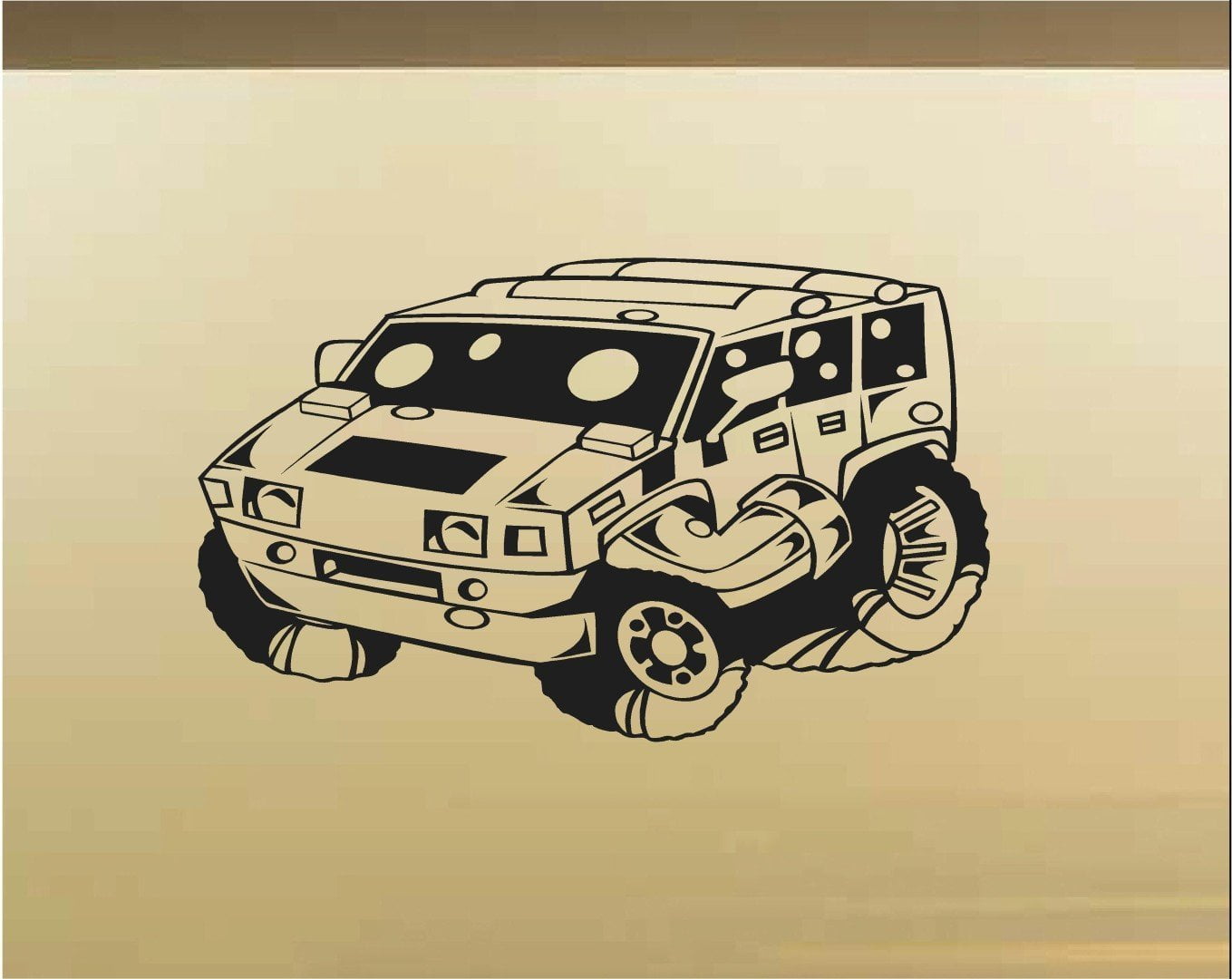 StickerChef Hummer Car Wall Decal - Auto Wall Mural - Vinyl Stickers ...