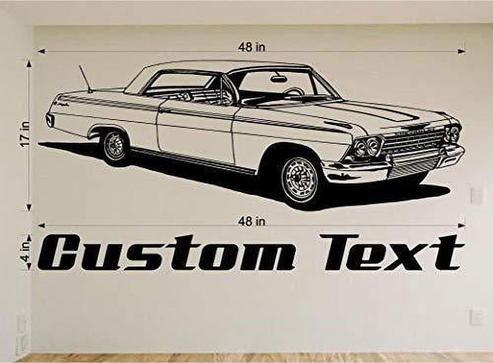 StickerChef Impala Car Wall Decals Stickers Graphics Man Cave Boys Room ...