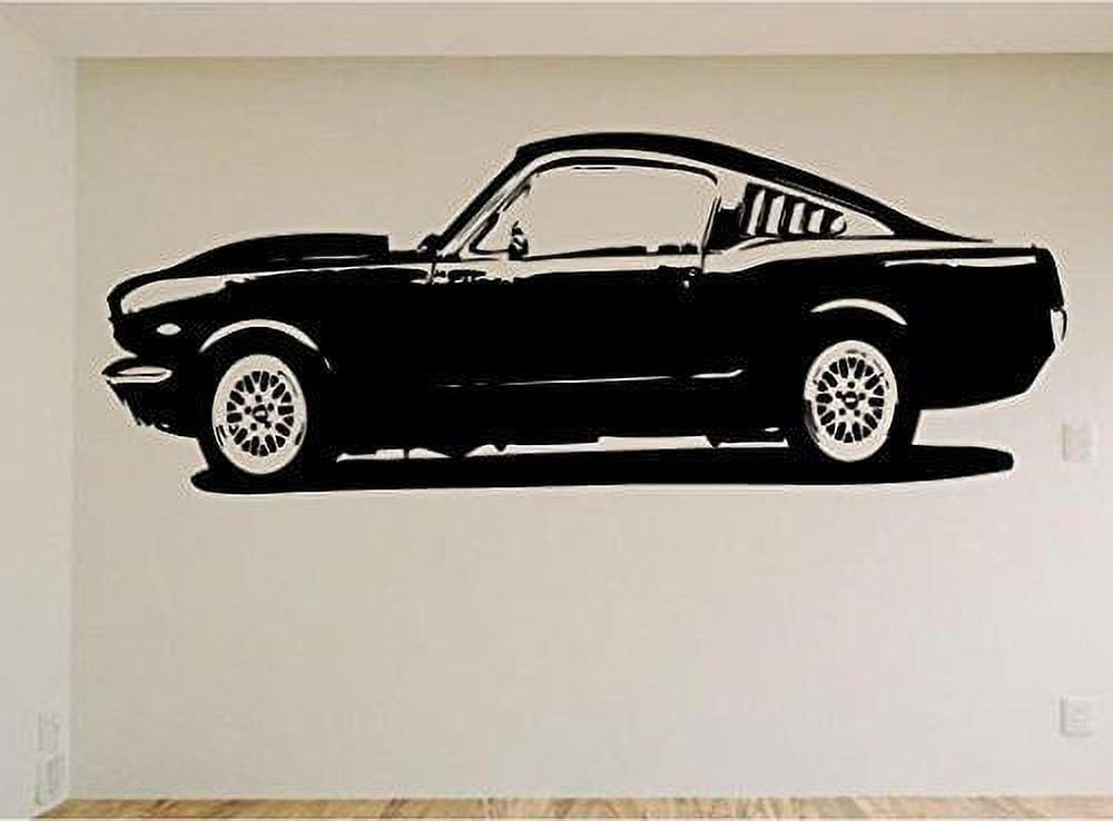 StickerChef Mustang Fast Back Car Auto Wall Decal Stickers Murals Boys ...