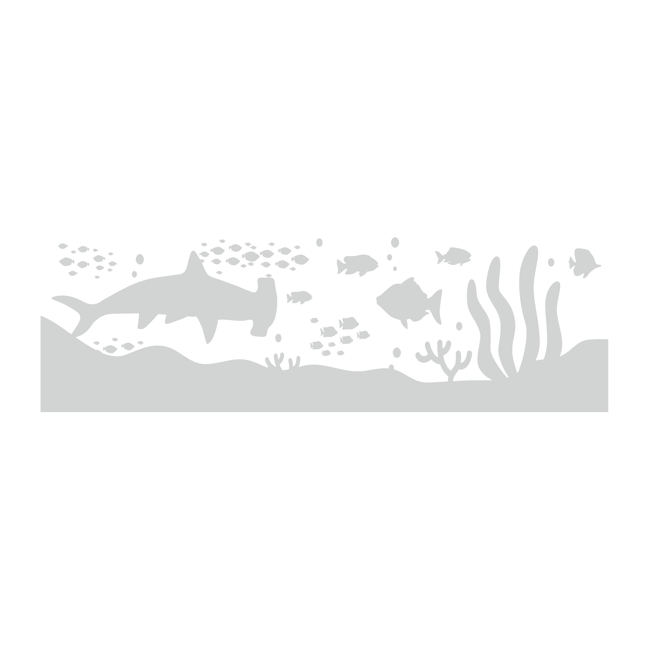 StickerChef Ocean Hammer Head Shark Decals Etched Glass Vinyl Shower ...