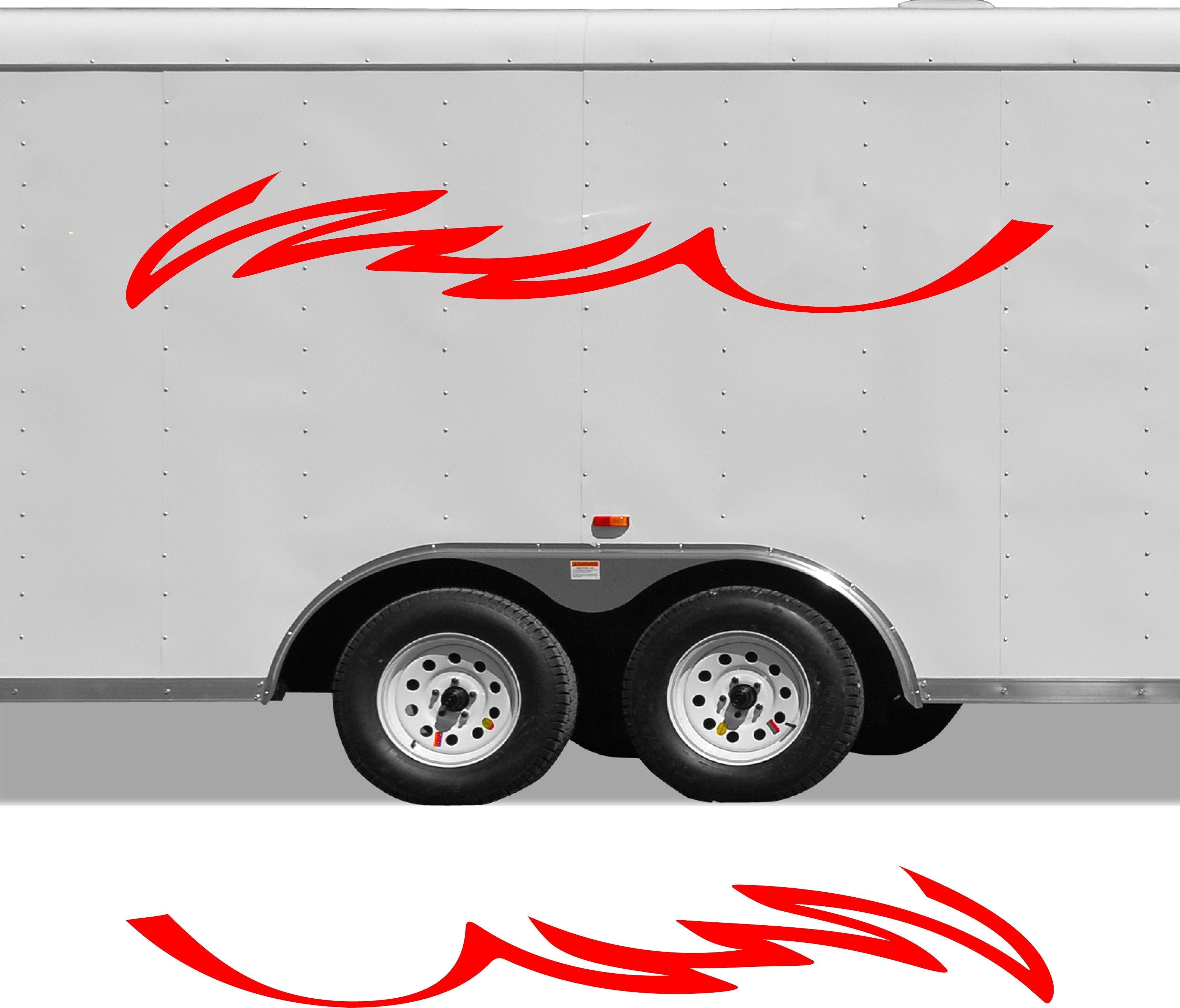 StickerChef Pontoon Boat Custom RV Decals and Stripes CB48 Replacement ...