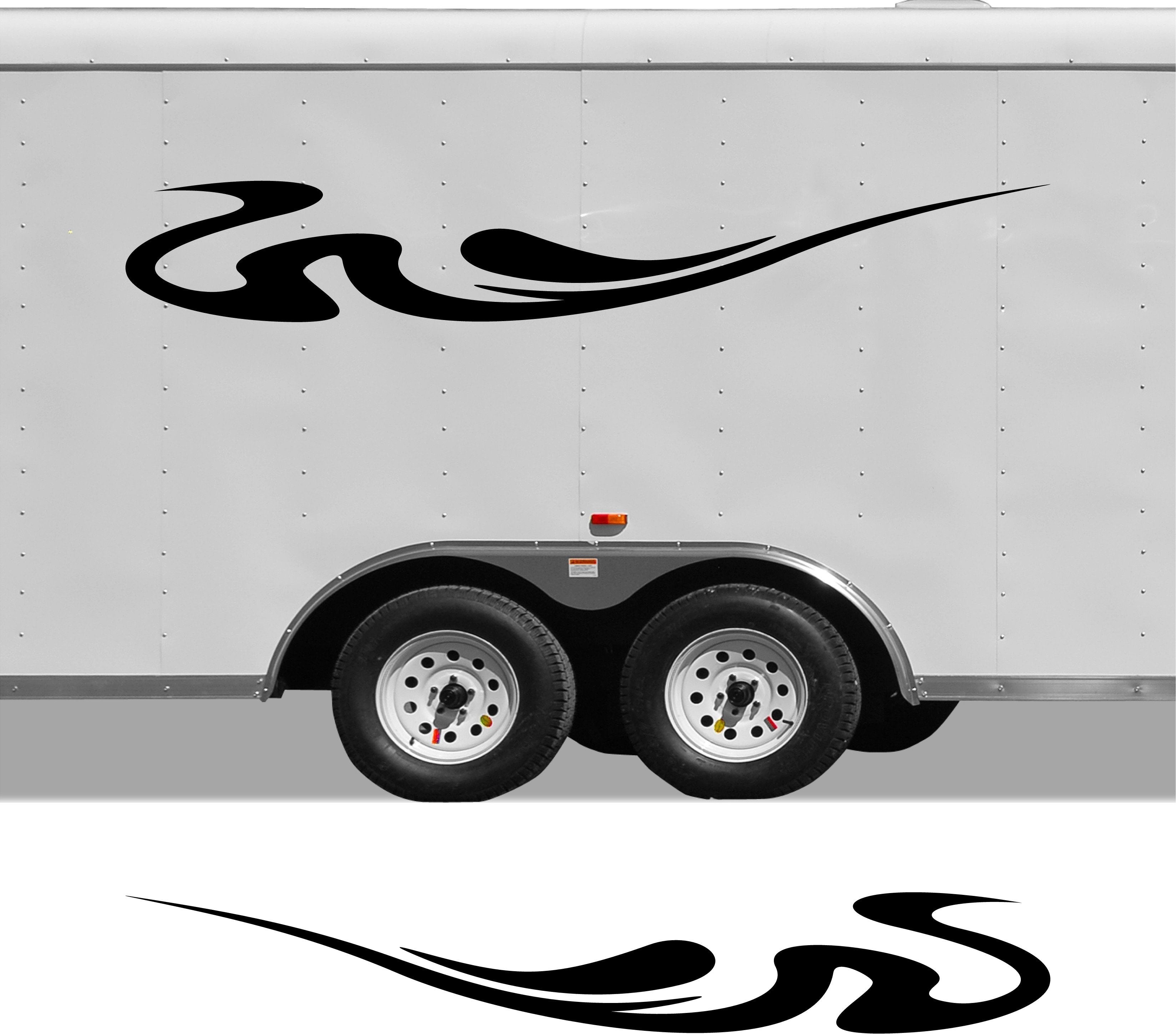 StickerChef Pontoon Boat RV Stripes and Graphics Large Replacement ...