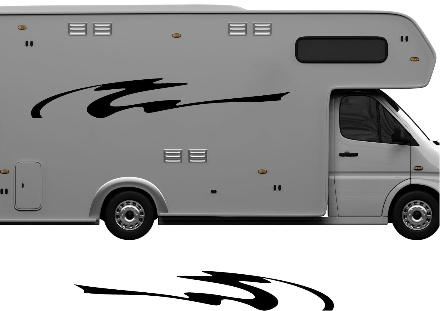 StickerChef Pontoon Boat RV Stripes and Graphics Large Replacement ...