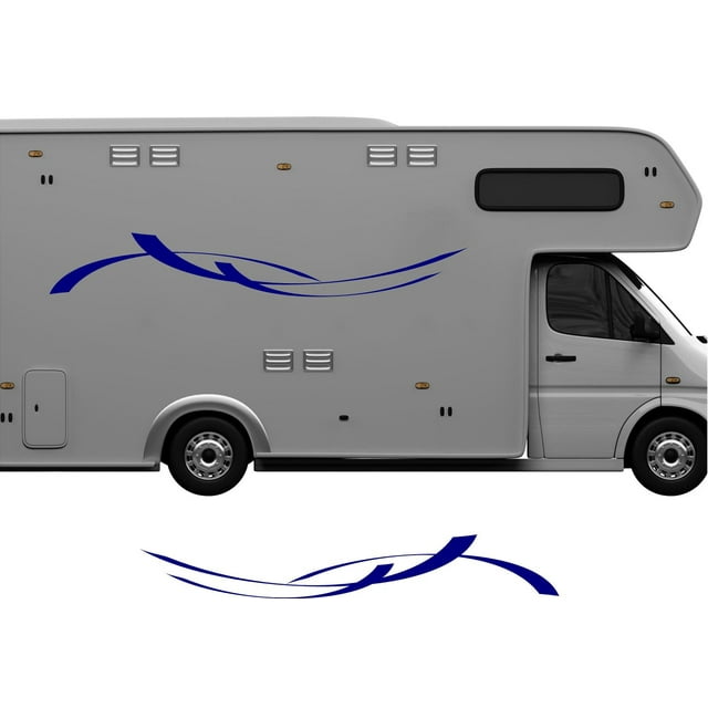 StickerChef Pontoon Boat RV Stripes and Graphics Large Replacement ...