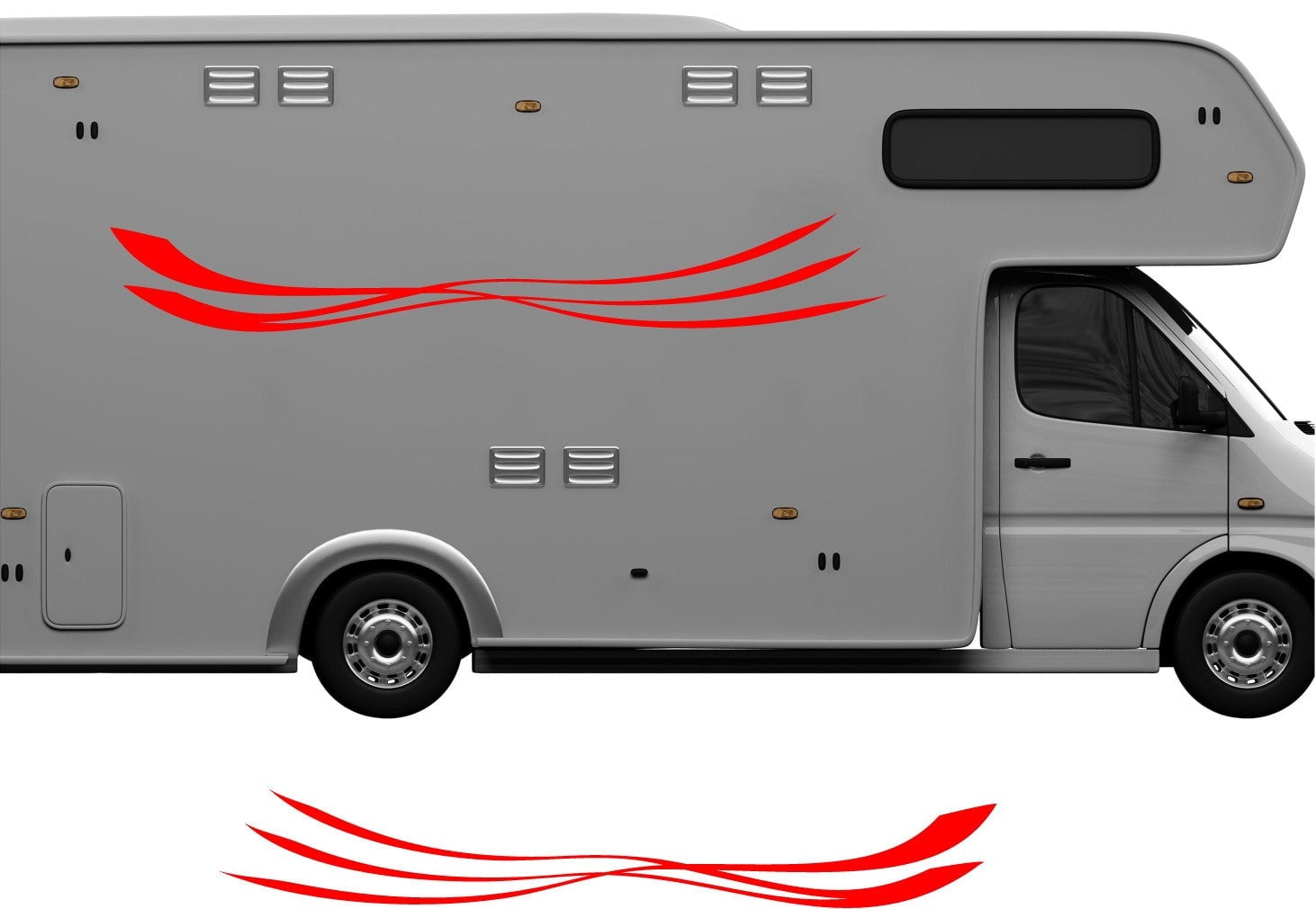StickerChef Pontoon Boat RV Stripes and Graphics Large Replacement ...