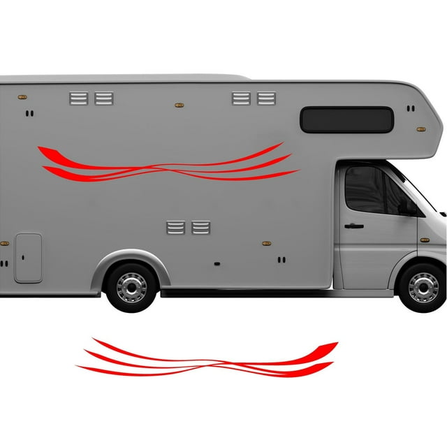 StickerChef Pontoon Boat RV Stripes and Graphics Large Replacement ...