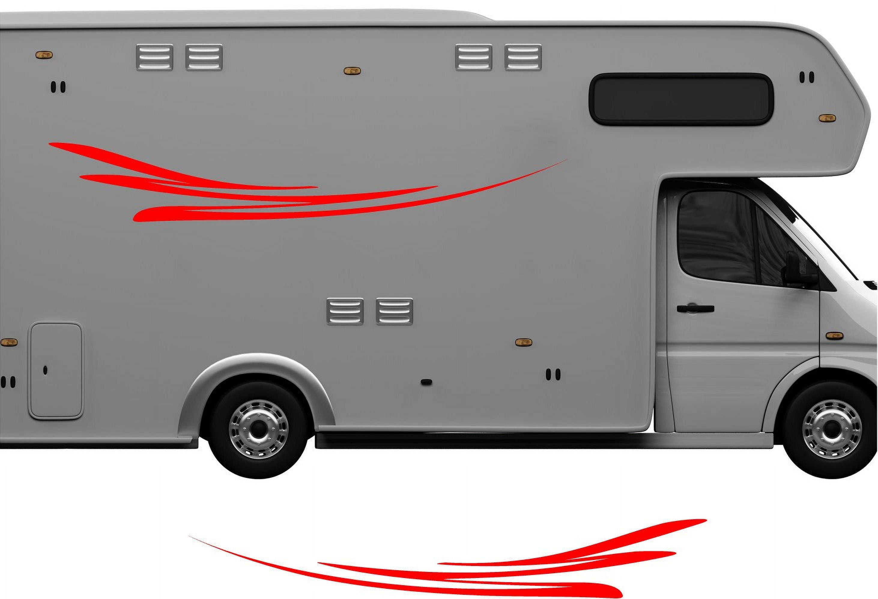 StickerChef Pontoon Boat RV Stripes and Graphics Large Replacement ...