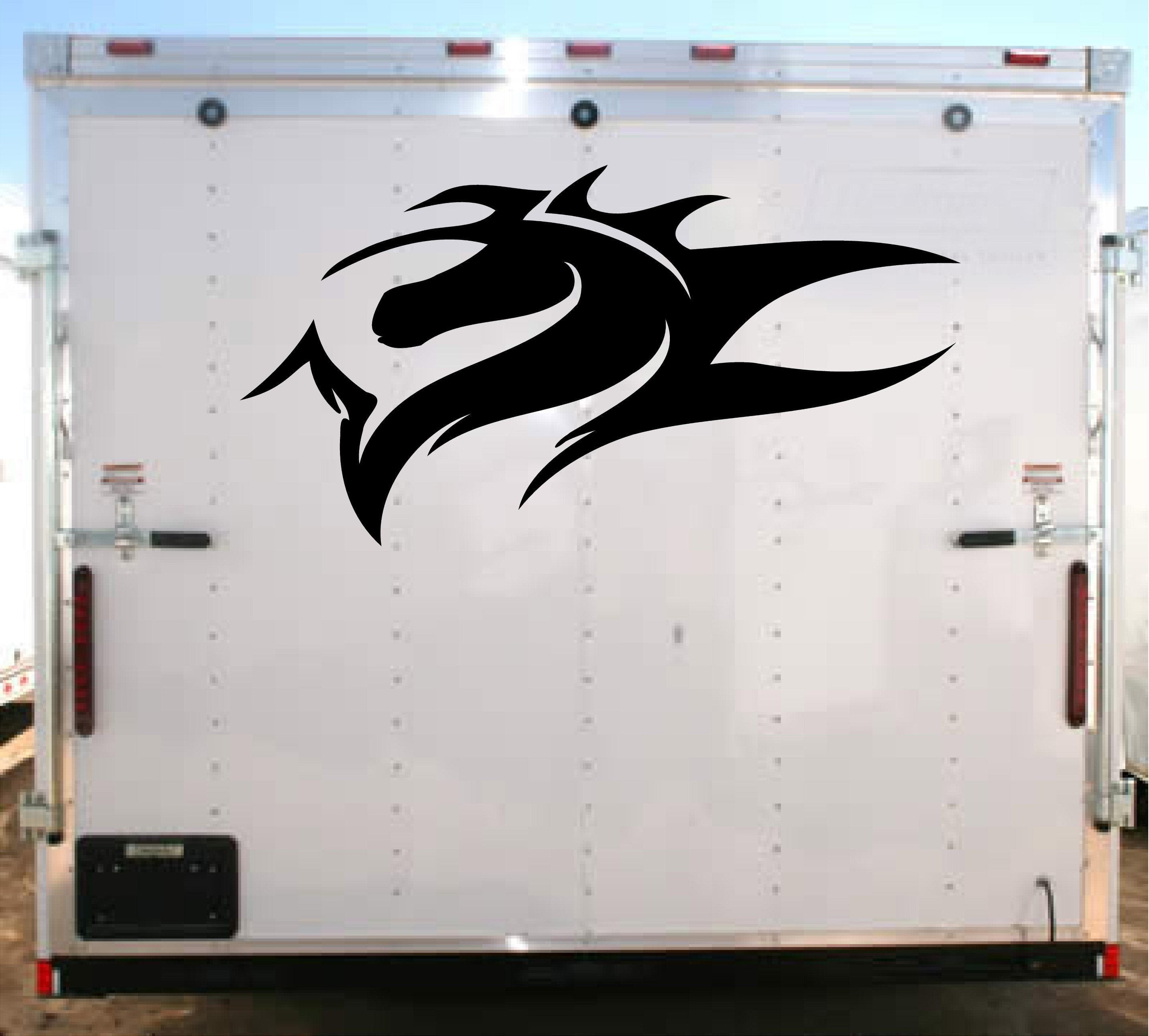 StickerChef Styling Horse Racing Decal Auto Truck Trailer Stickers ...