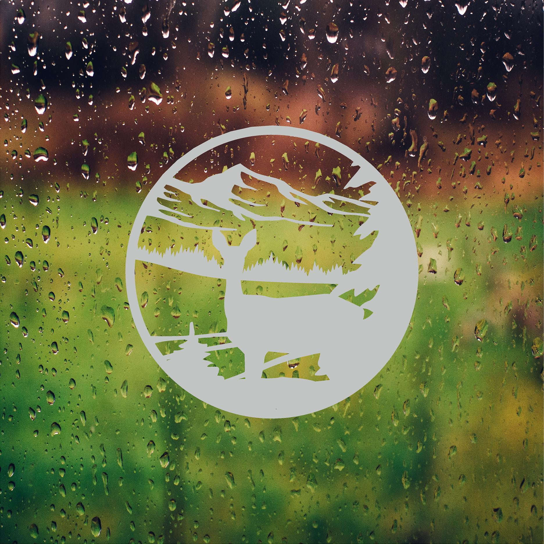 StickerChef White Tail Buck Etched Glass Decals Safety Film Sliding ...