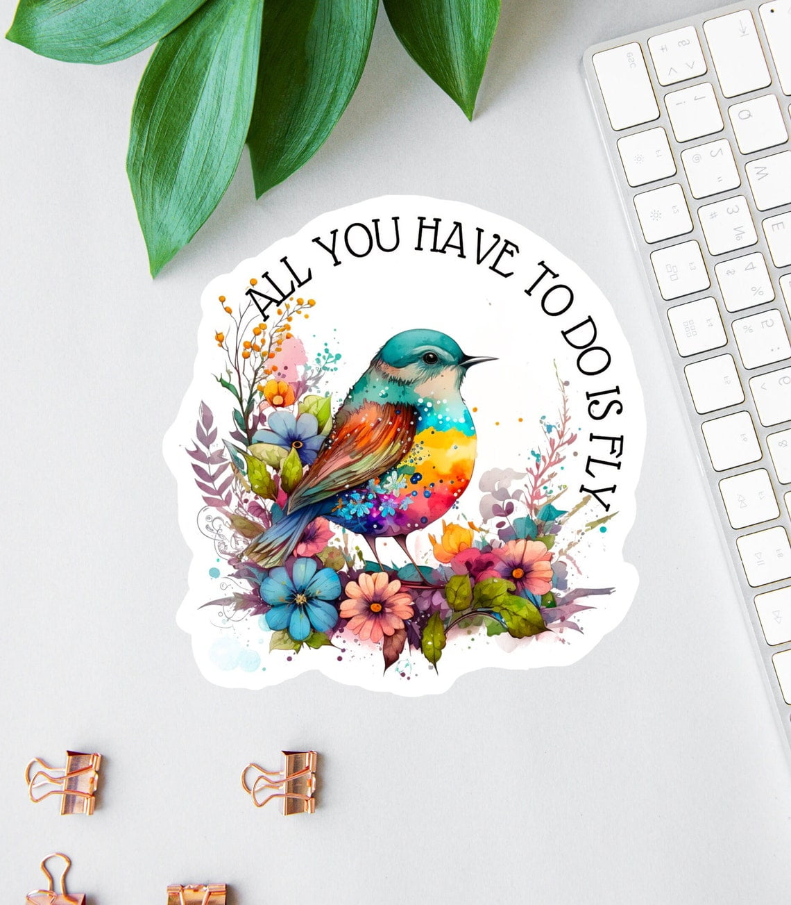 StickerCraft All You Have To Do Is Fly ers, Warrior Quote, Women's Rights, Laptop Decal ...
