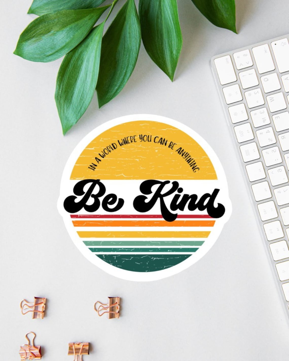 StickerCraft Be Kind Vinyl Decal, Clear Laptop er, Kindness Water ...