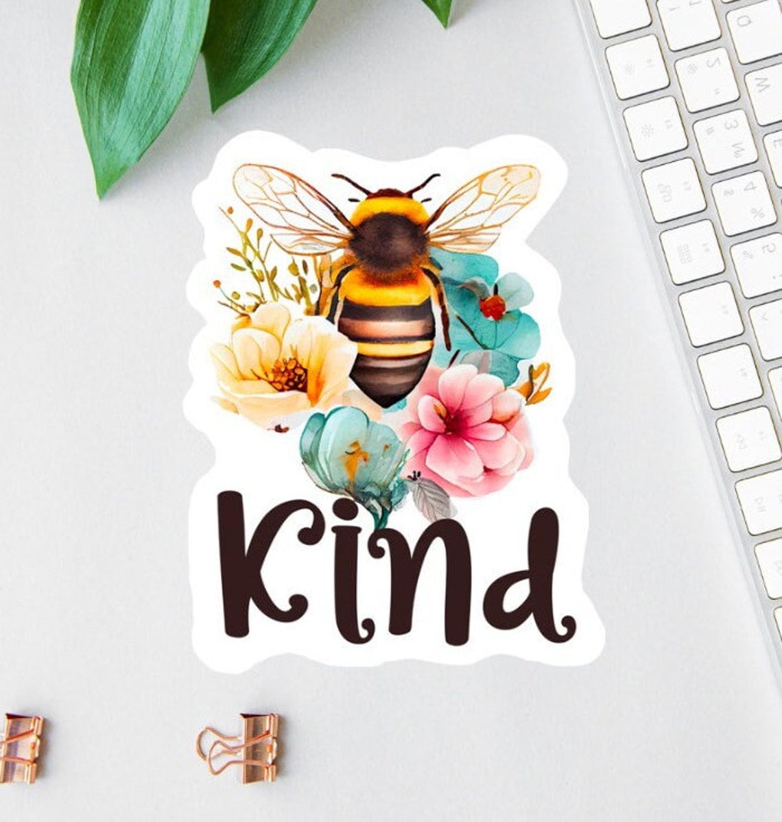 StickerCraft Be Kind er, Floral Bee Laptop er, Kindness Water Bottle ...
