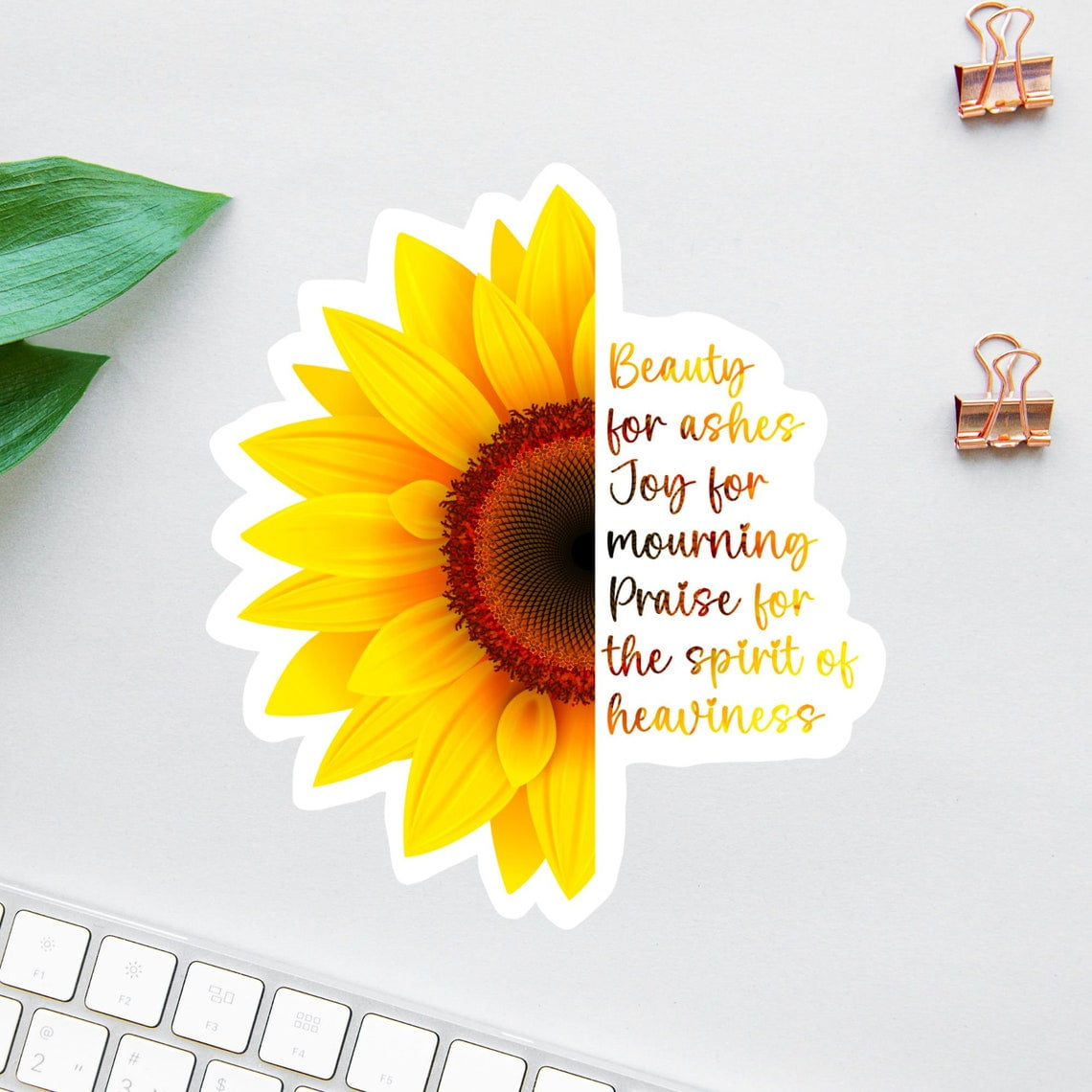 StickerCraft Beauty For Ashes er, Affirmation er, Laptop Decal, Water ...