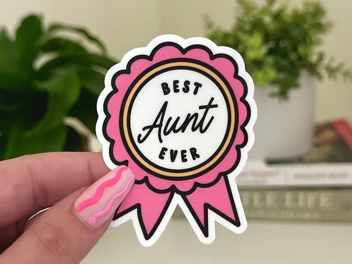 StickerCraft Best Aunt Ever Waterproof er, Sister Gifts, Aunt Life ...