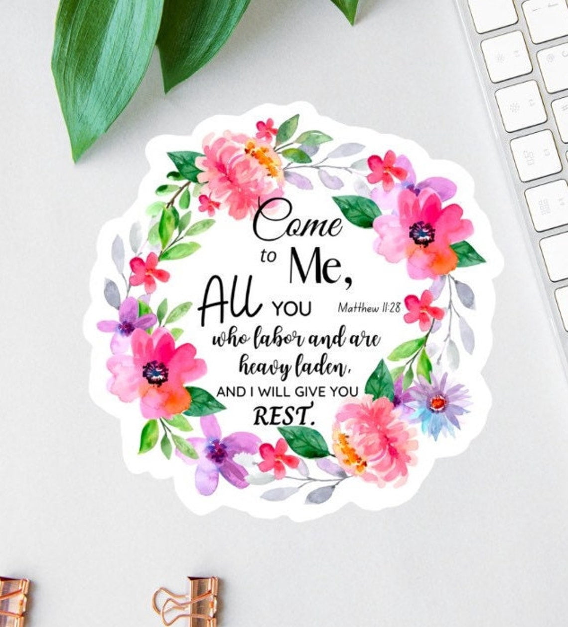 StickerCraft Come To Me er, Affirmation ers, Clear Laptop er, Water ...