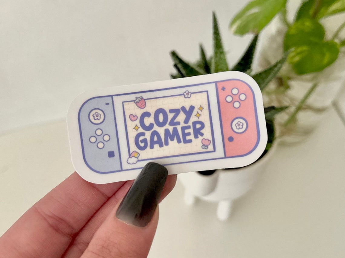 StickerCraft Cozy Gamer Waterproof er, Funny Decal, Mug ers ...