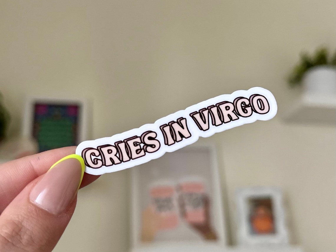 StickerCraft Cries in Virgo Waterproof er, Zodiac Signs, Astrology ers ...