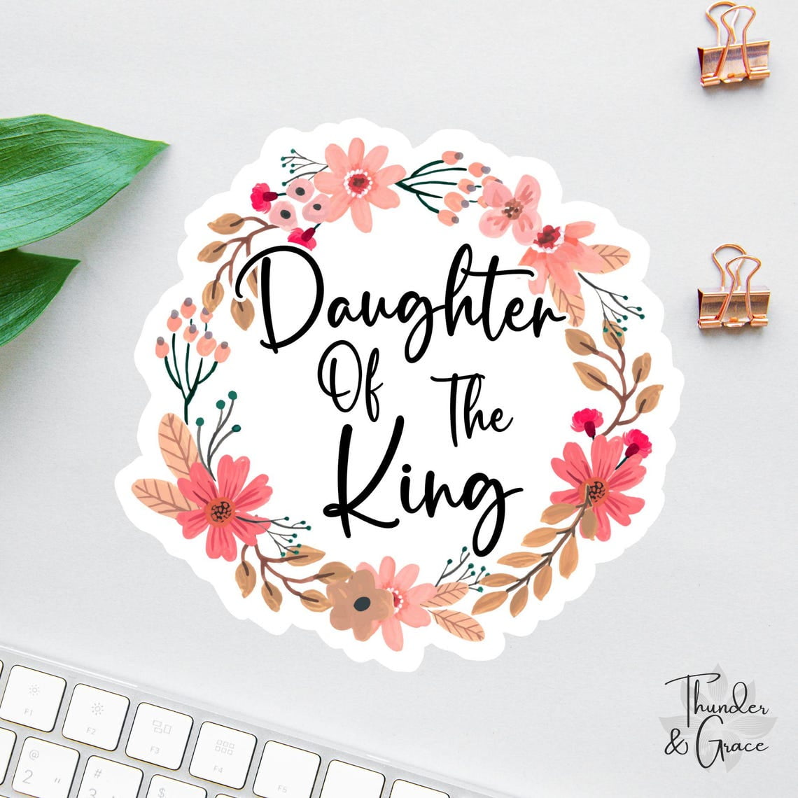 StickerCraft Daughter Of The King er, Affirmation ers, Laptop er, Water ...