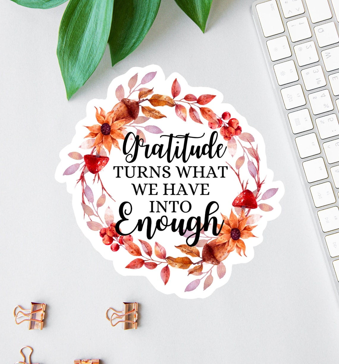 StickerCraft Gratitude er, Affirmation ers, Clear Laptop er, Water ...