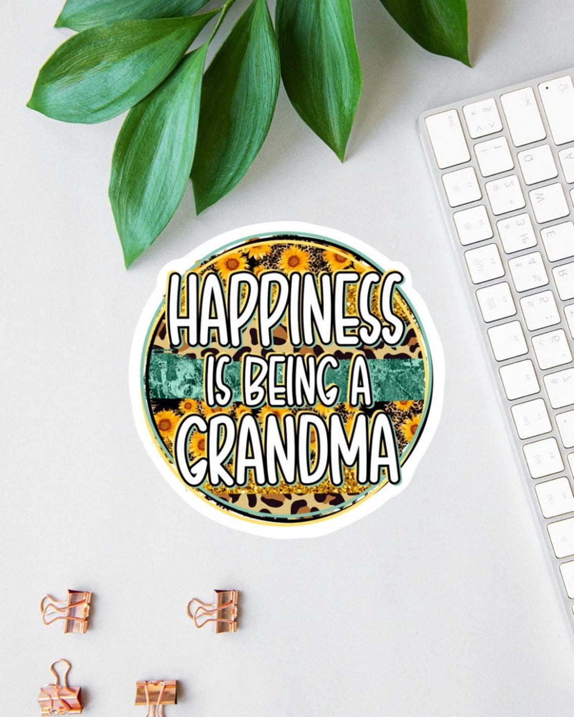 StickerCraft Happiness Is Being A Grandma er, Western Decal, Sunflower ...