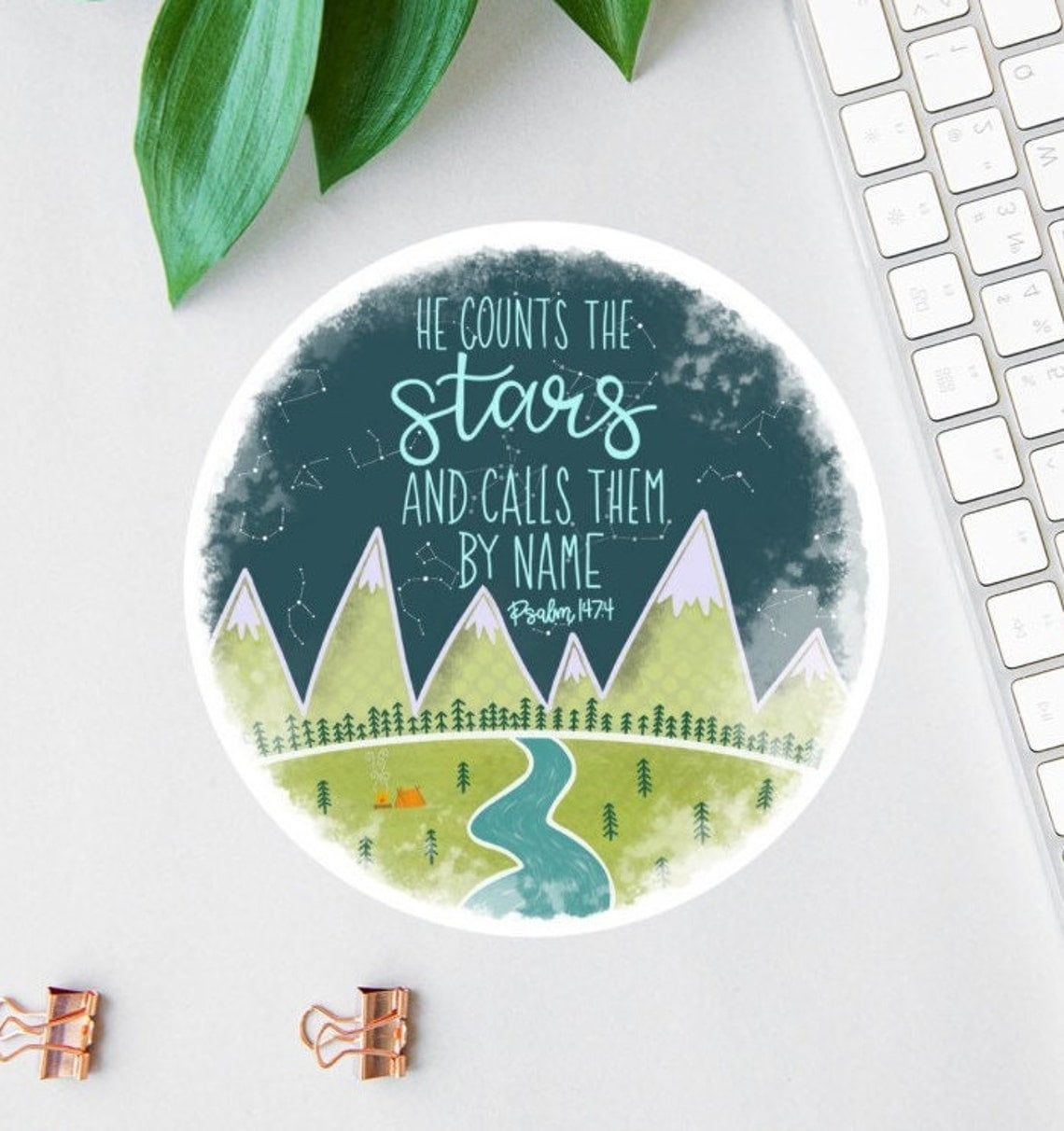 StickerCraft He Counts The Stars er, Bible er Pack, Faith ers ...