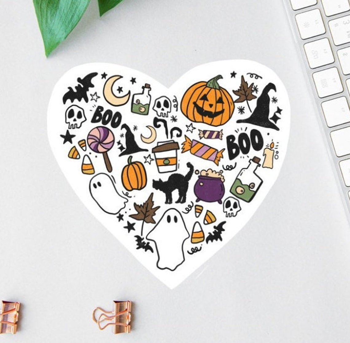 StickerCraft Heart er | Cute Laptop er | Colorful Water Bottle Label ...